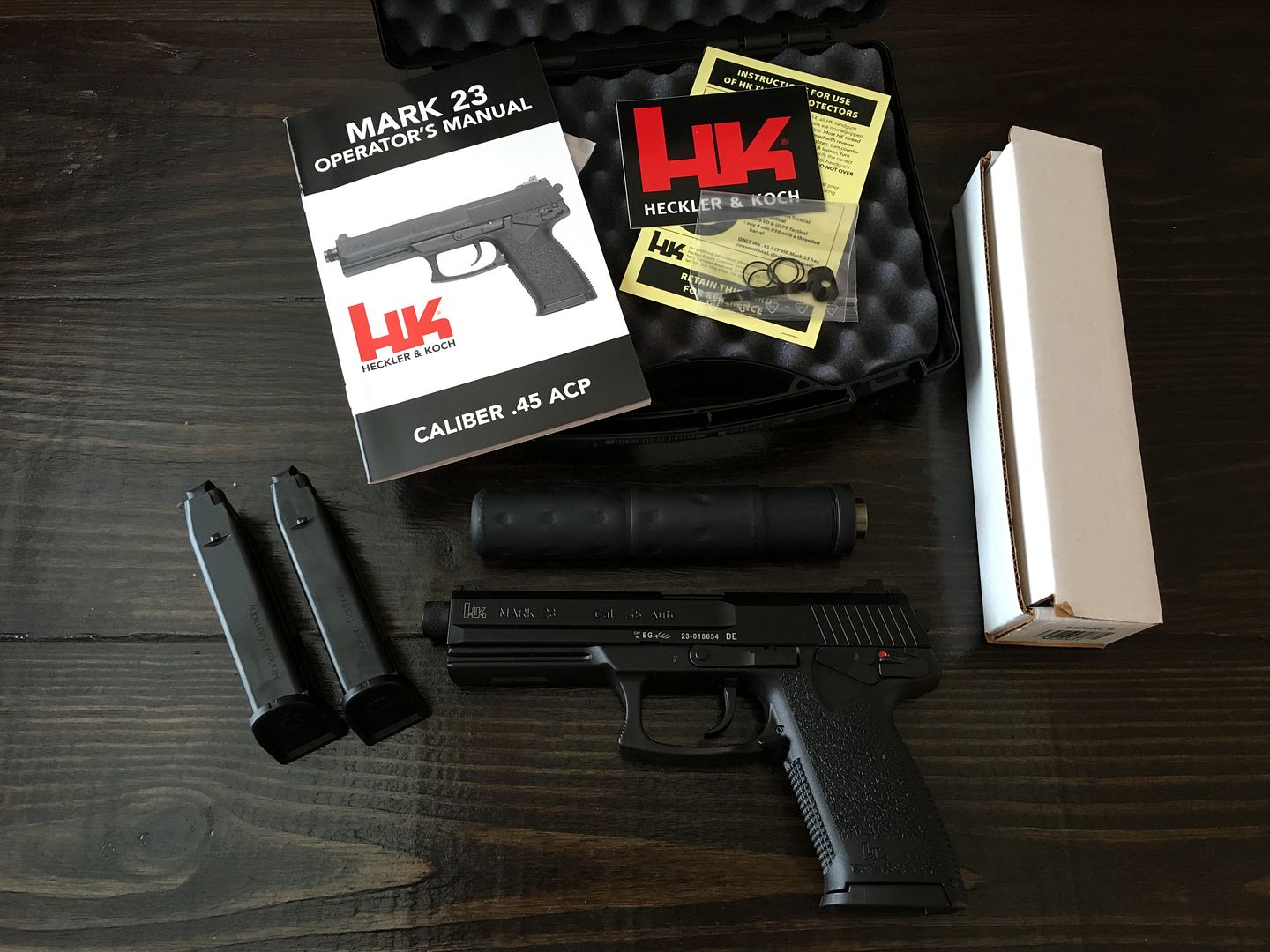 WTS: New Mark 23 w/KAC Suppressor and Like New P30 LEM w/threaded barrel | HKPRO Forums